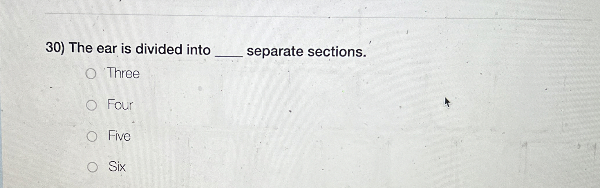 High Quality SOLUTION The ear is divided into q, ﻿separate | Chegg.com