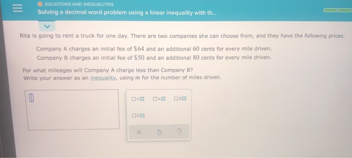 Solved EQUATIONS AND INEQUALITIES Solving a decimal word | Chegg.com