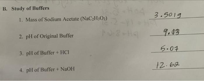 Calculated pH of buffer = 8.69Volume of HCl = 1.0ml | Chegg.com
