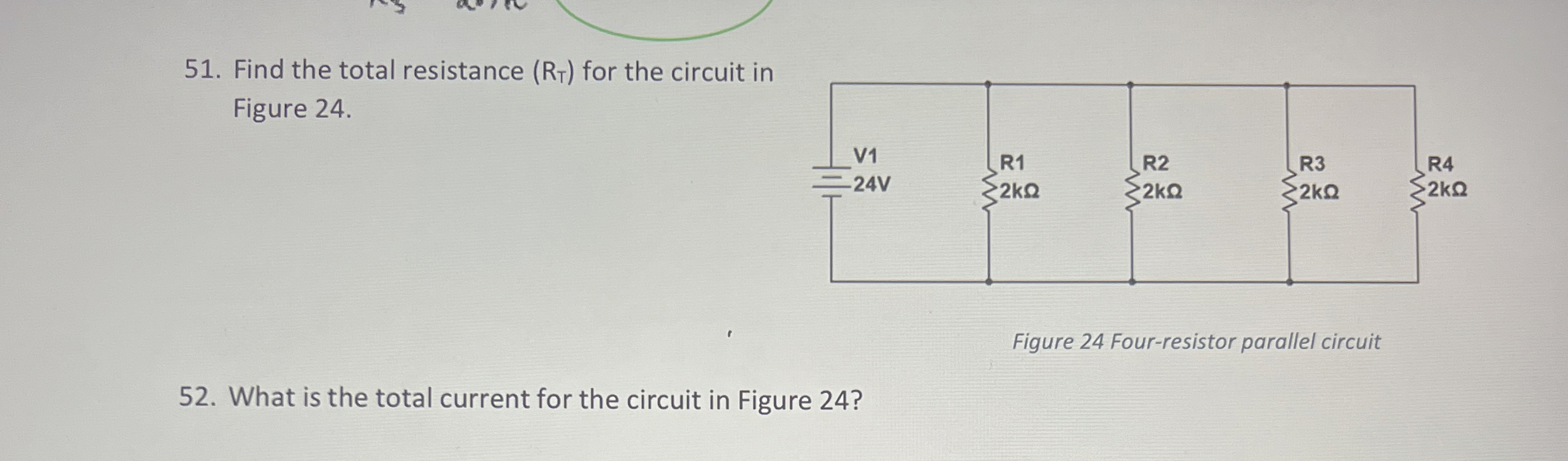 Solved Find the total resistance (RT) ﻿for the circuit | Chegg.com