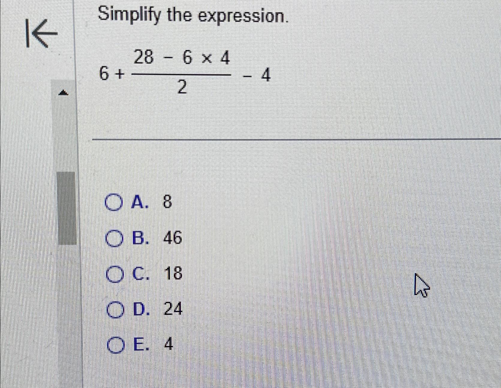 Solved Simplify the | Chegg.com