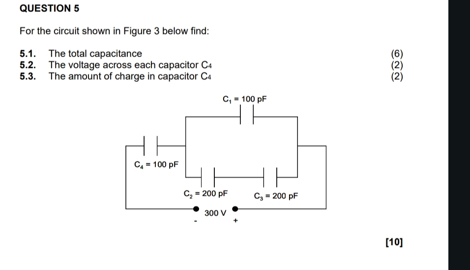 Solved QUESTION 5For the circuit shown in Figure 3 ﻿below | Chegg.com
