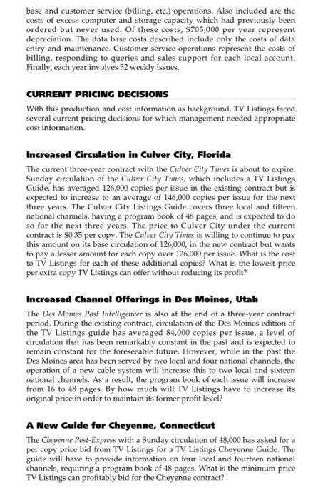 Solved Instructions: TV Listing Magazines Deliverable You | Chegg.com