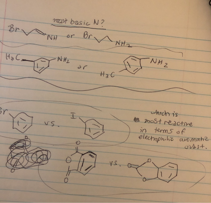 Solved most basic N? Bry NH or Bru NH2 H₂C, NH2 NH2 ar H₃G | Chegg.com