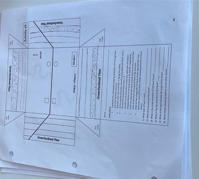 Solved Cross-Sectional View fold under fold under Name: | Chegg.com