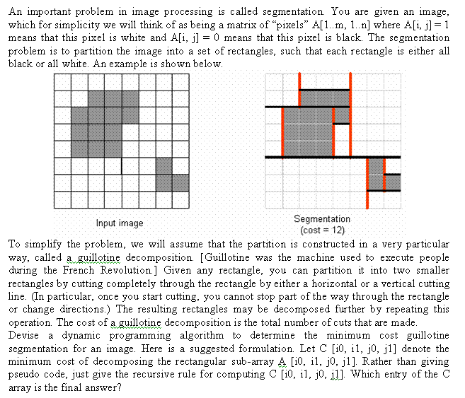 An important problem in image processing is called | Chegg.com