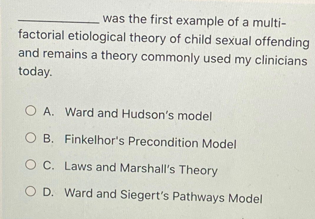 Solved was the first example of a multifactorial etiological | Chegg.com