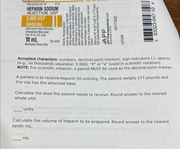 Solved Accepted characters: numbers, decimal point markers, | Chegg.com