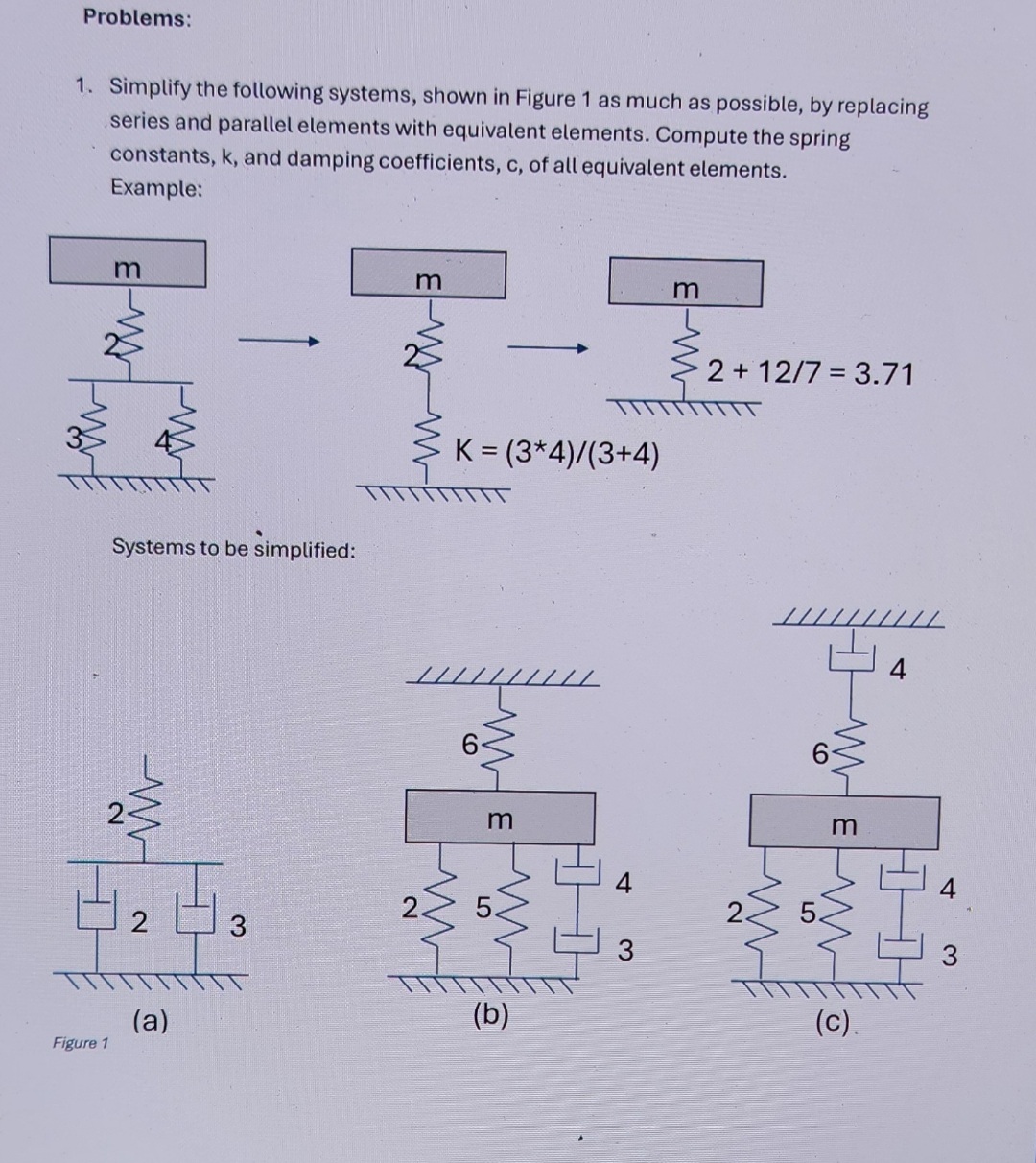 Solved Problems:Simplify the following systems, shown in | Chegg.com