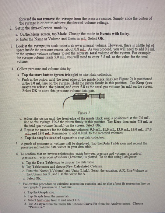 Solved Boyle's Law The primary objective of this experiment | Chegg.com