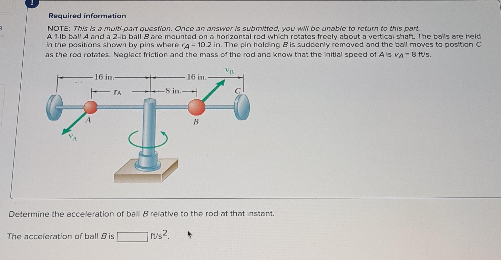 Solved Required information NOTE: This is a multi-part | Chegg.com
