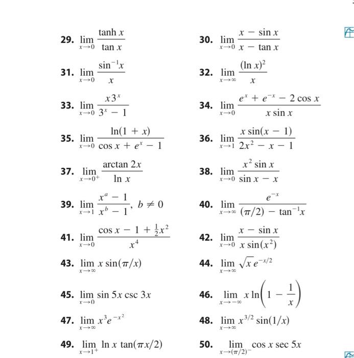 Solved # 40 Find the limit. Use 'Hospital's Rule where | Chegg.com