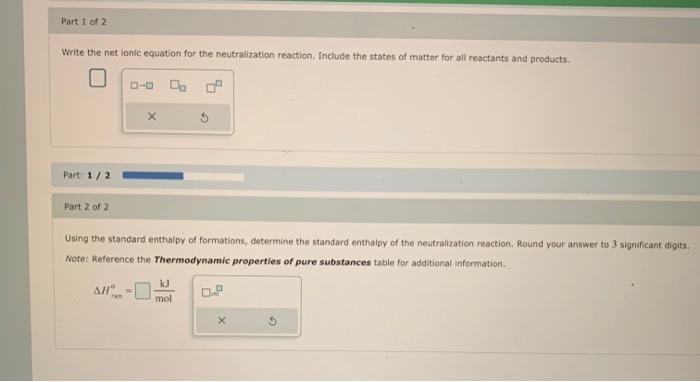 Write the net ionic equation for the neutralization | Chegg.com