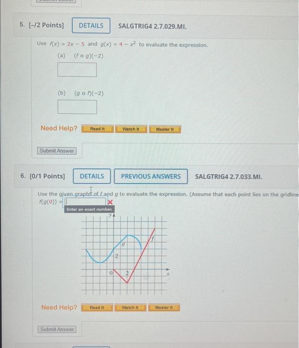 need help with these two | Chegg.com