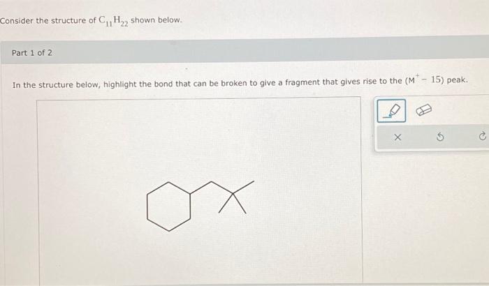 Solved Consider the structure of C11H22 shown below. Part 1 | Chegg.com