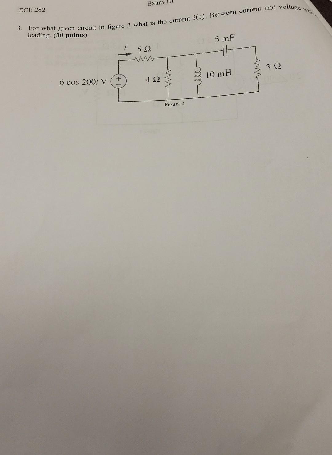 Solved ECE 282 3. For what given circuit in figure 2 what is | Chegg.com
