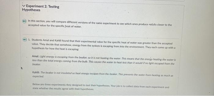 Solved In this section, you will compare different versions | Chegg.com