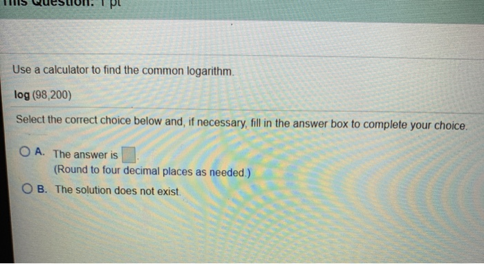 Solved Use a calculator to find the common logarithm. log | Chegg.com