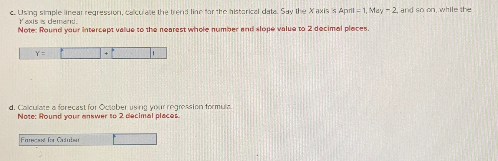 Solved c. ﻿Using simple linear regression, calculate the | Chegg.com