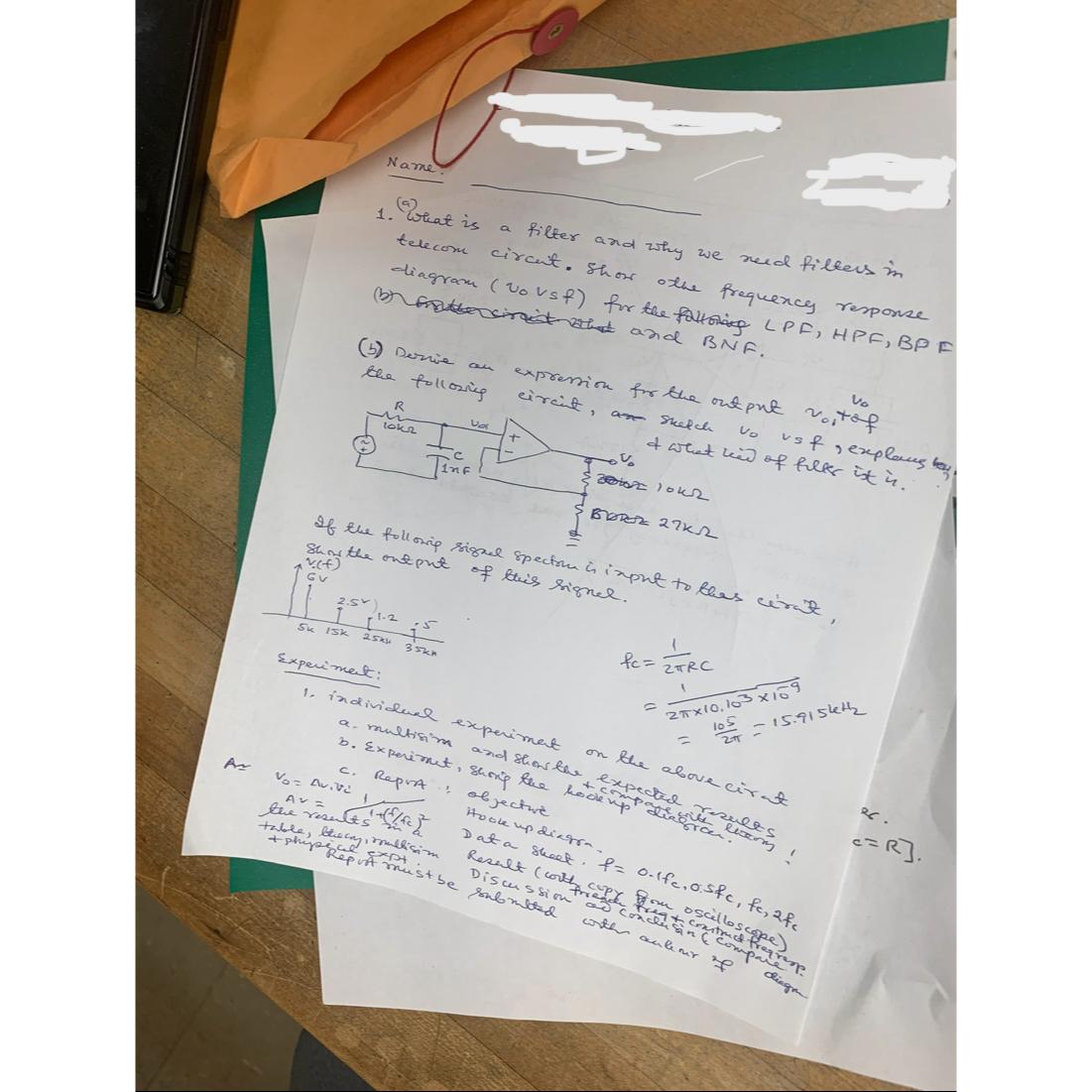 Solved (a) ﻿What is a filter and why we reed fillers in | Chegg.com