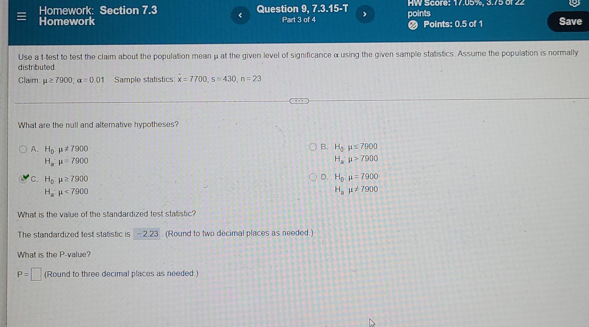 Solved Iii Homework Section 7 3 Homework Question 7 7 3 13
