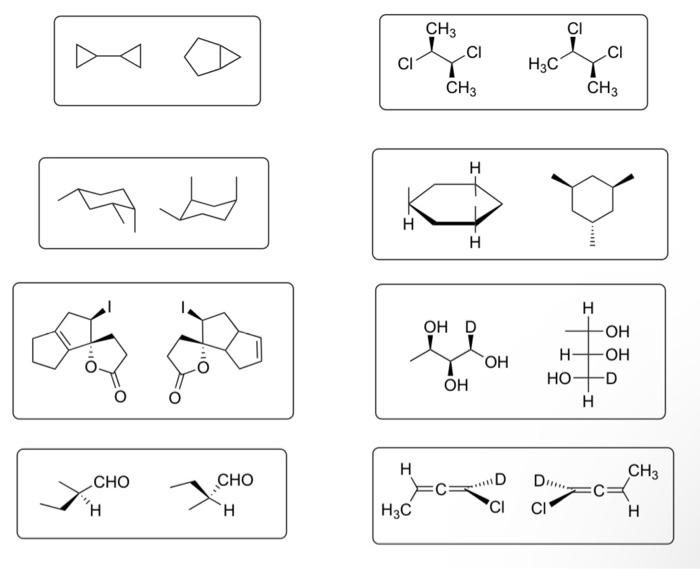 Solved For each of the pair of compounds below provide the | Chegg.com
