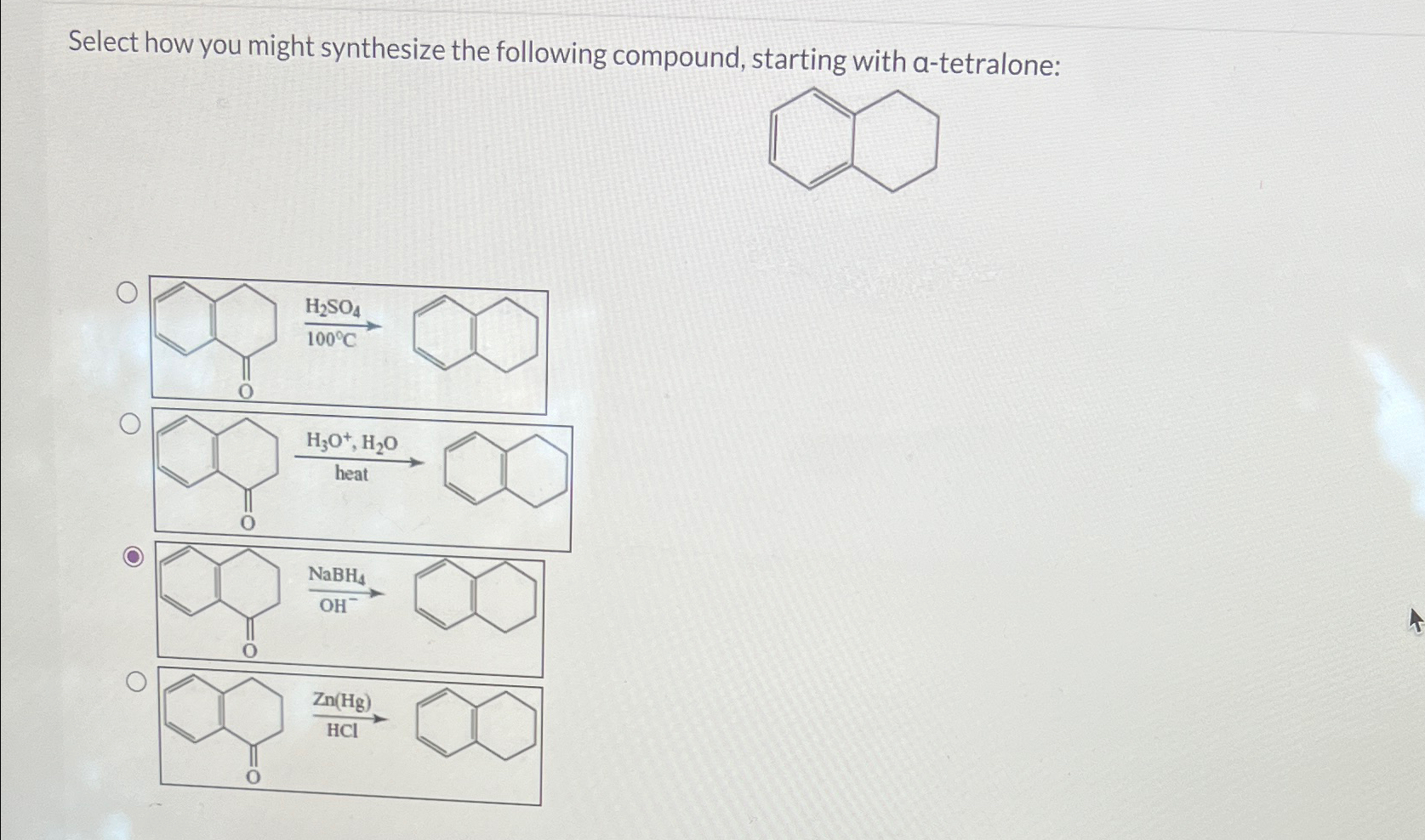 Solved Select how you might synthesize the following | Chegg.com