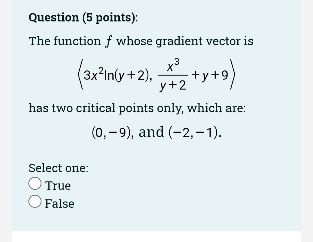 Solved The function f whose gradient vector is | Chegg.com