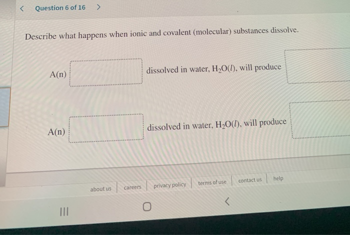 Solved Describe what happens when ionic | Chegg.com