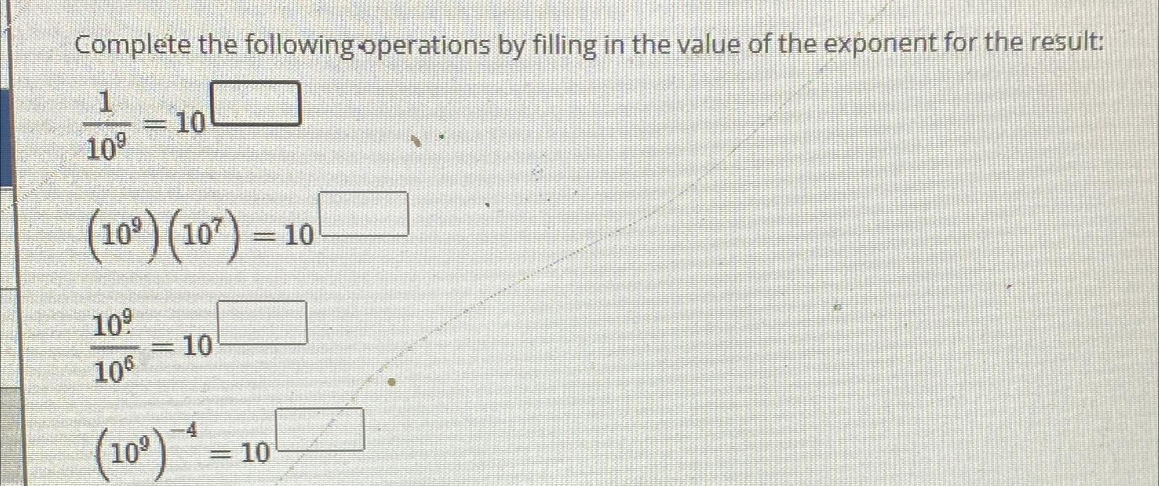 Solved Complete the following operations by filling in the | Chegg.com