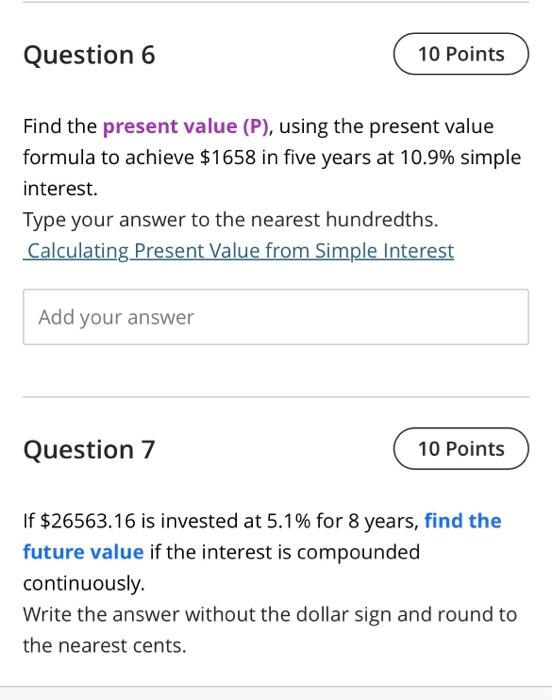 Solved Find the present value (P), using the present value | Chegg.com