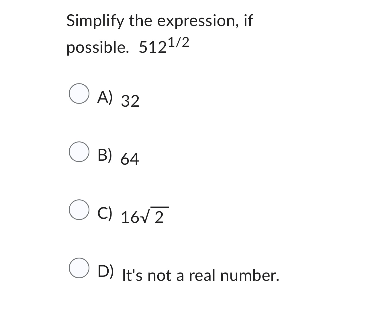 Solved Simplify the expression, if possible. | Chegg.com