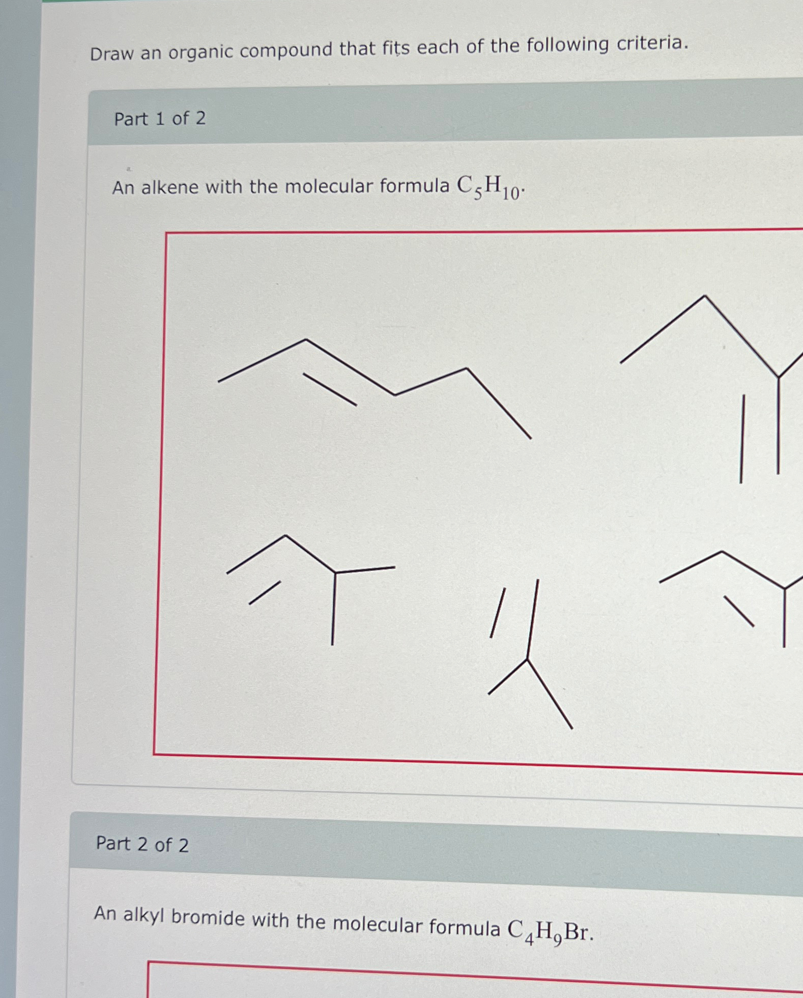 Solved An alkene with the molecular formula C5H10.Draw an | Chegg.com