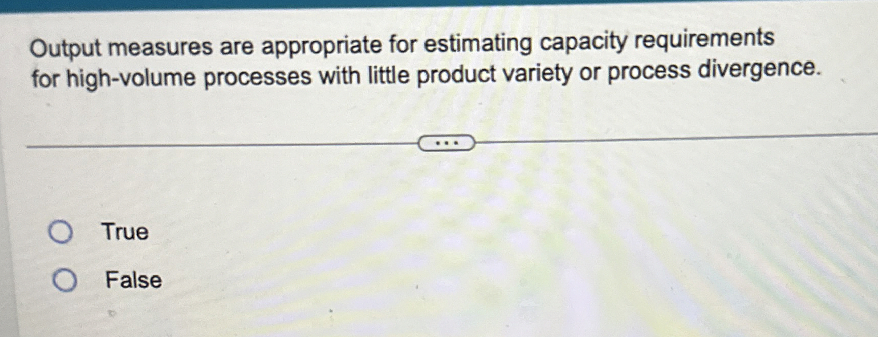Solved Output measures are appropriate for estimating | Chegg.com