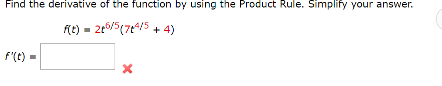 Solved Find the derivative of the function by using the | Chegg.com