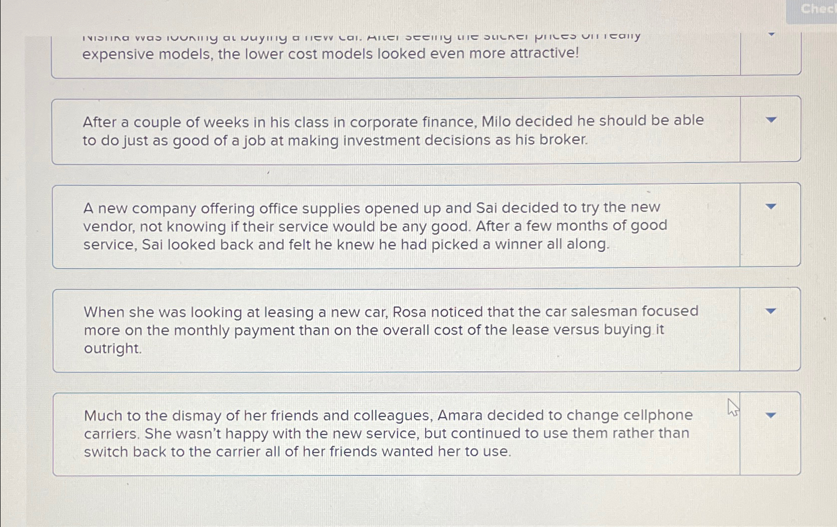 Solved Decision making is often a biased and flawed process. | Chegg.com