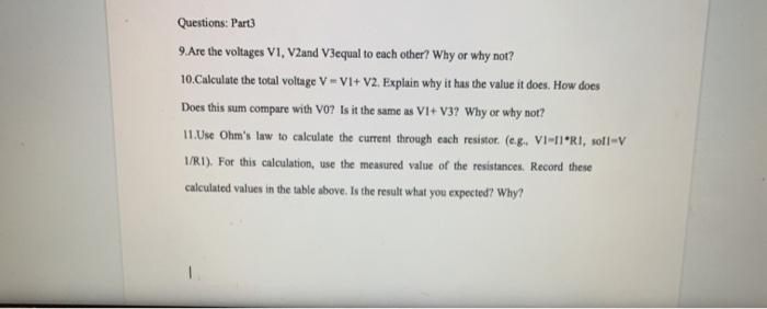 Solved Resistor (colors) Measured Resistors (ohm's) Measured | Chegg.com