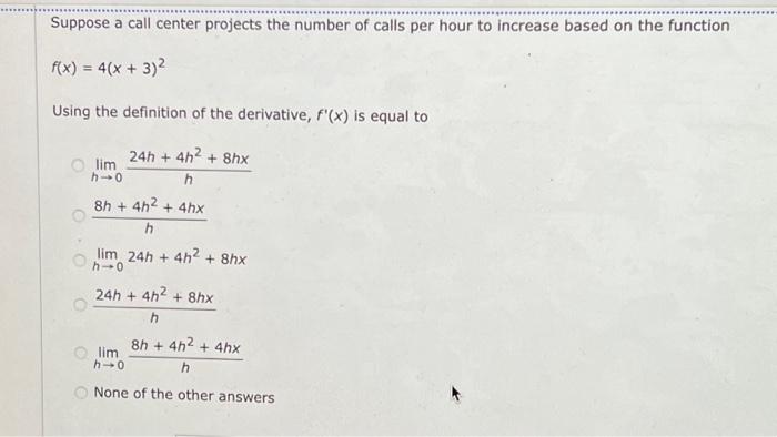 Solved Suppose a call center projects the number of calls | Chegg.com