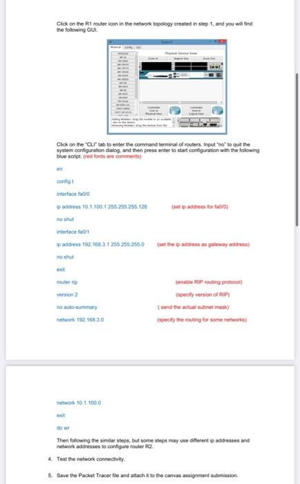 Solved Task 1 Two Routers network configuration | Chegg.com
