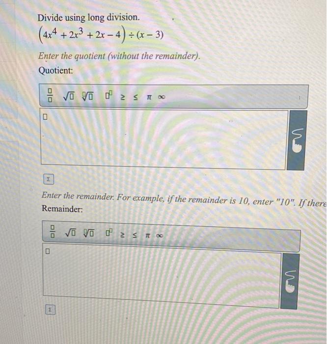 Solved Divide using long division. (2x4−3x2−12x−7)÷(x−2) | Chegg.com