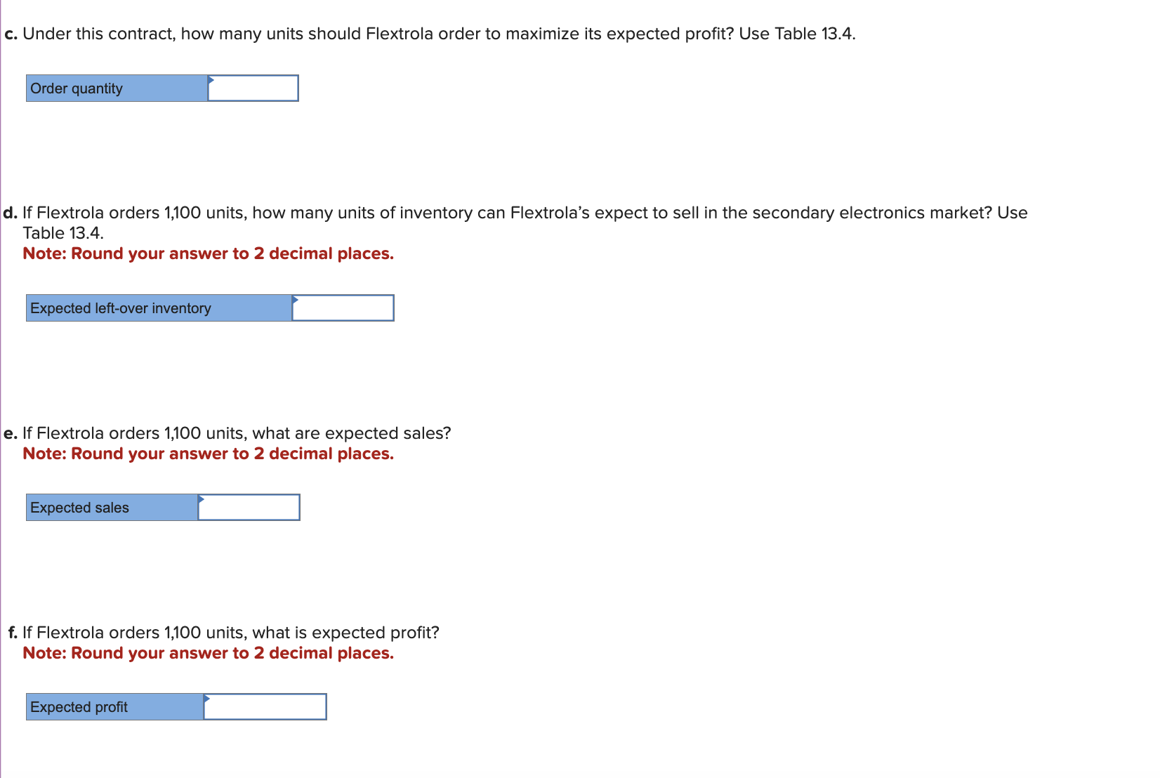 Solved c. ﻿Under this contract, how many units should | Chegg.com