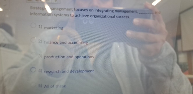 Solved Strateg - ﻿anagement focuses on integrating | Chegg.com