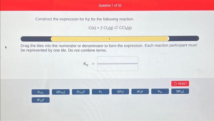 Solved Construct the expression for Kp for the following | Chegg.com