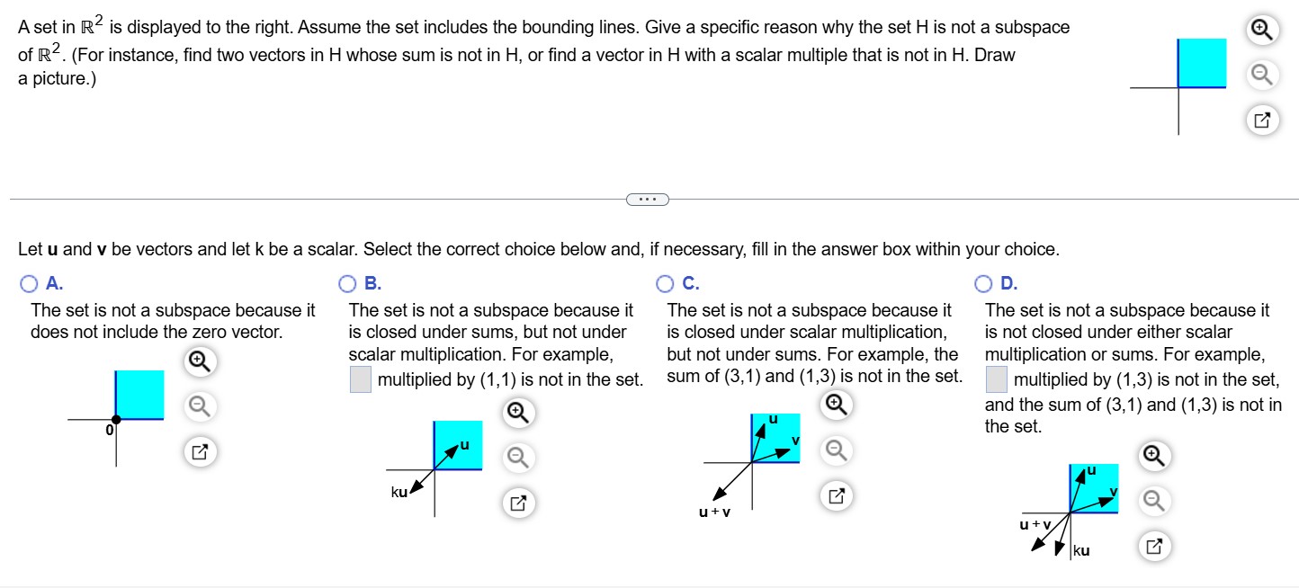 Solved A set in \( \mathbb{R}^{2} \) ﻿is displayed to the | Chegg.com