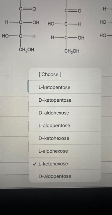 Solved Match the following monosaccharides with their | Chegg.com