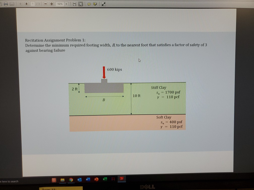 Solved 1029 Recitation Assignment Problem 1: Determine the | Chegg.com
