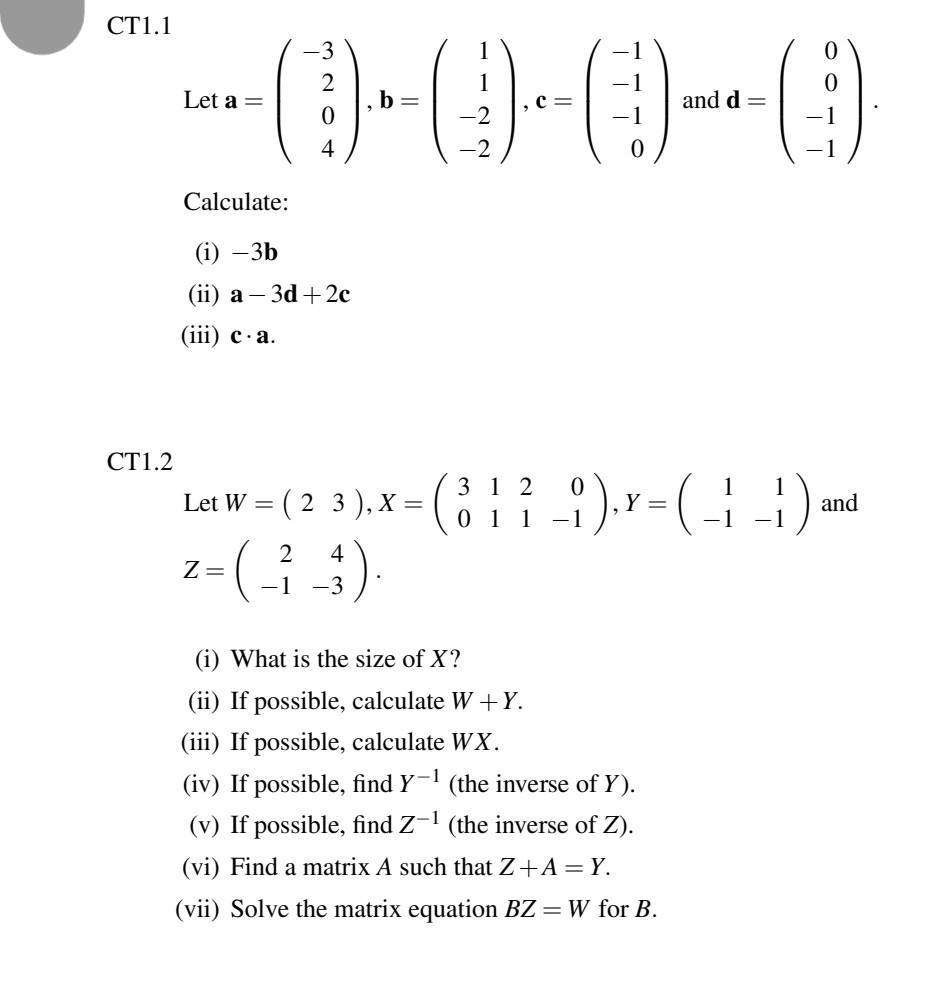 Solved .1 Let a=⎝⎛−3204⎠⎞,b=⎝⎛11−2−2⎠⎞,c=⎝⎛−1−1−10⎠⎞ and | Chegg.com