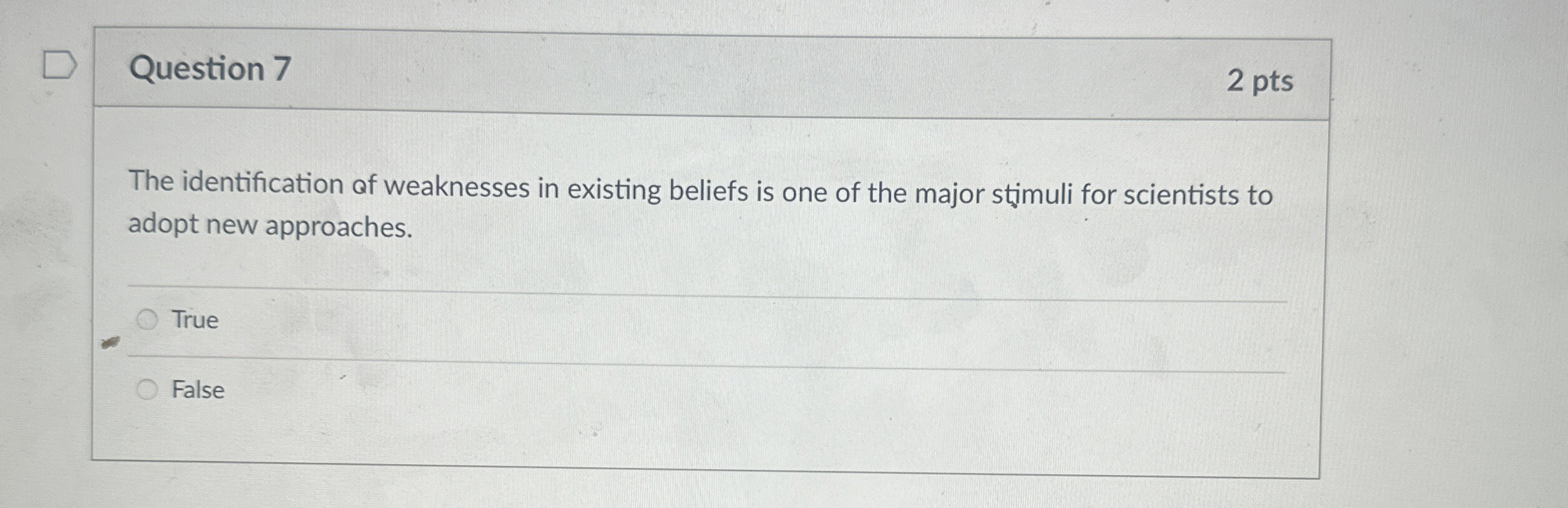 Solved Question 72 ﻿ptsThe identification of weaknesses in | Chegg.com