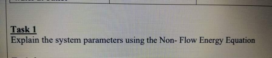 Solved Task 1 Explain the system parameters using the | Chegg.com