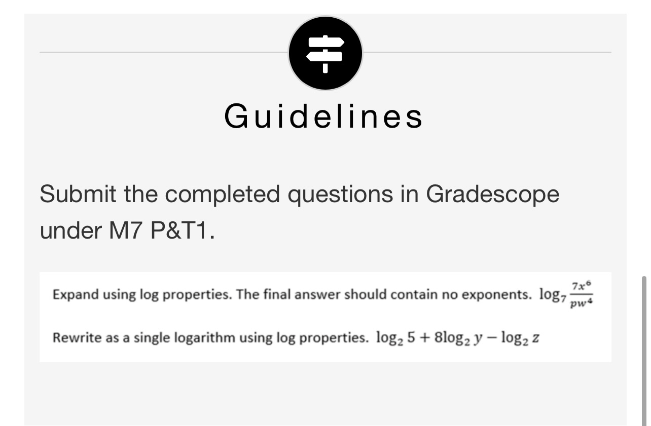 Solved GuidelinesSubmit the completed questions in | Chegg.com